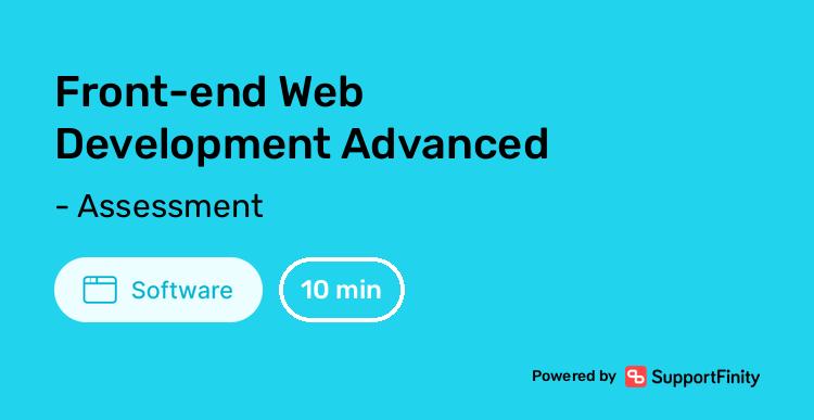 Front-end Web Development Advanced